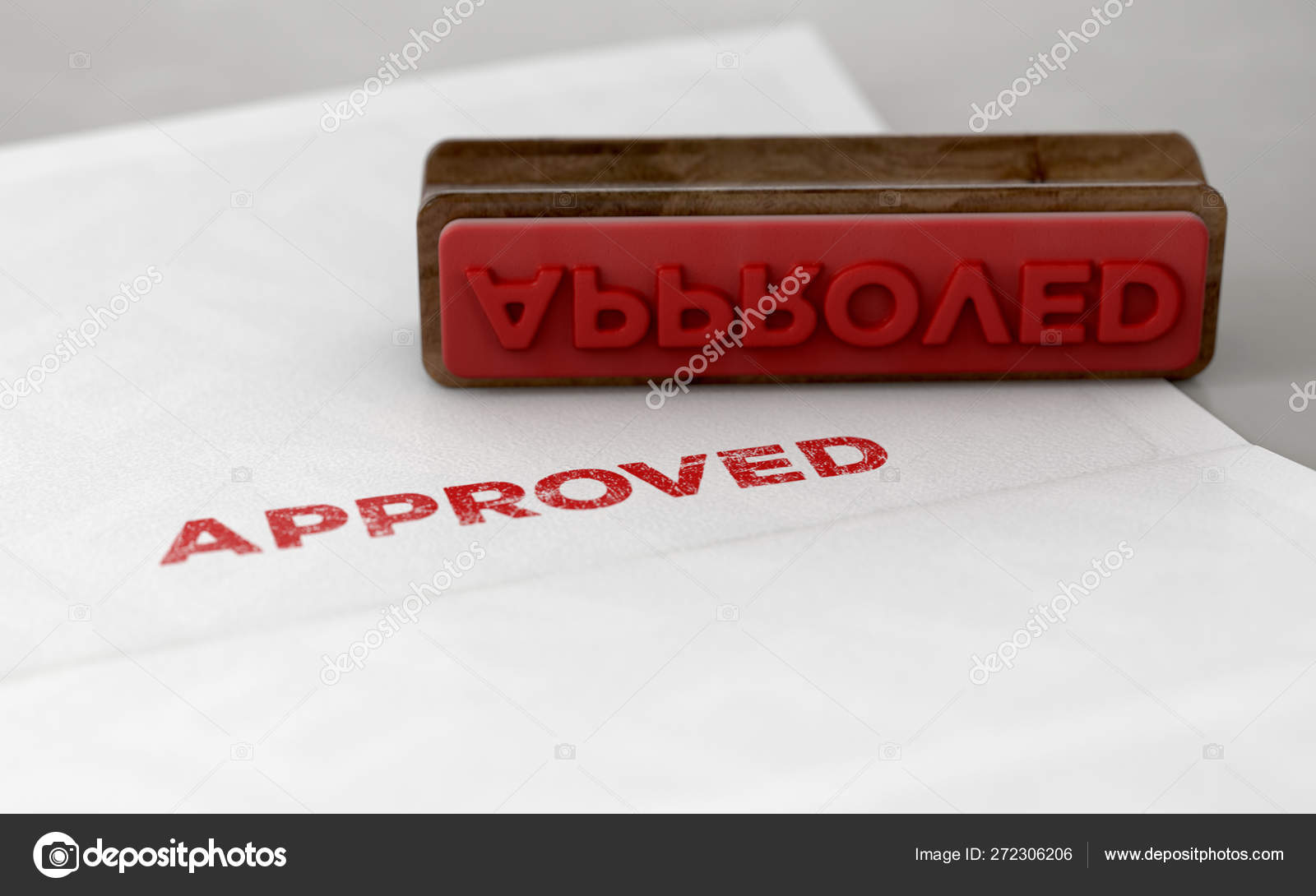 Approved Stamp And Form Stock Photo by ©albund 272306206