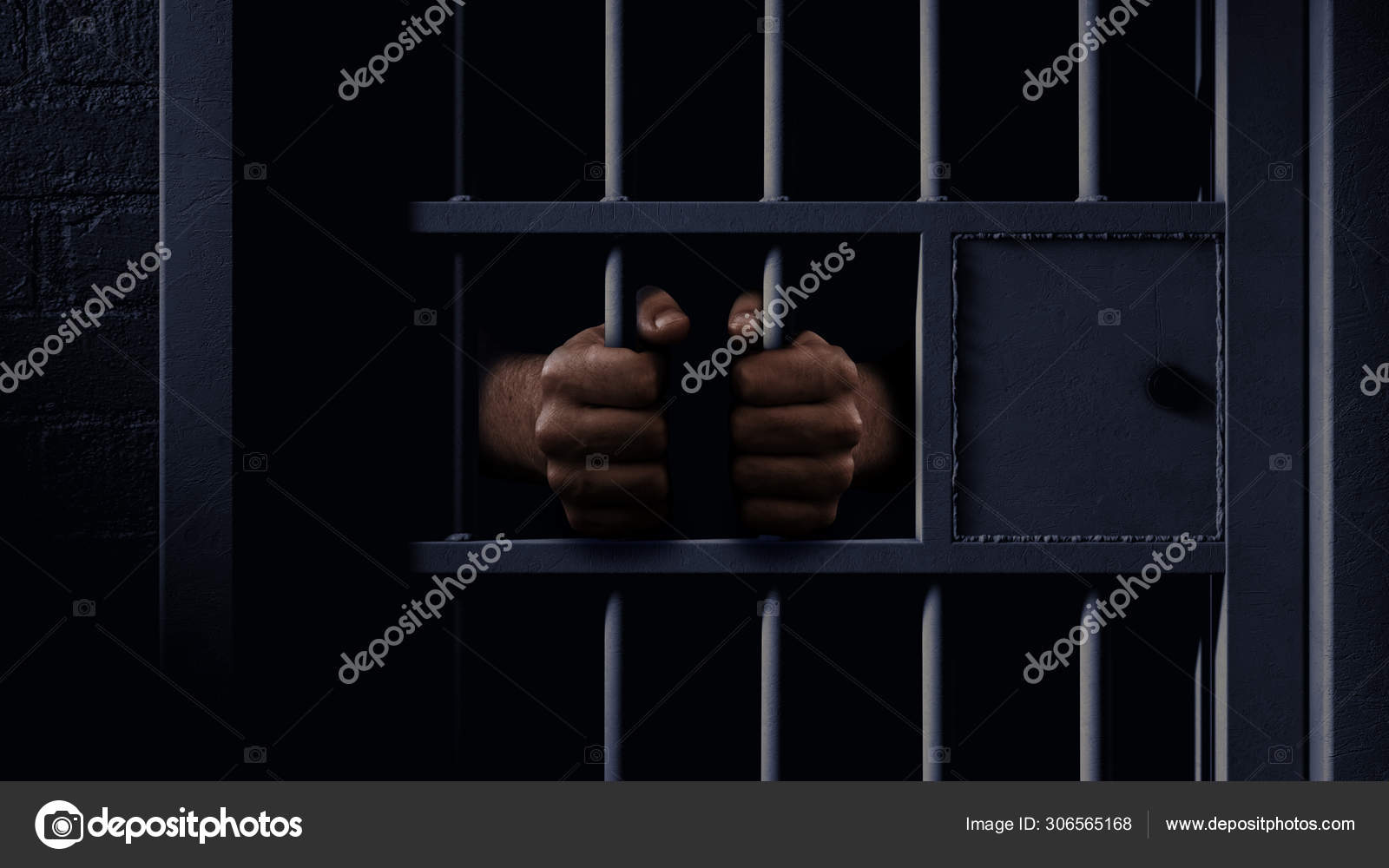 Jail Cell And Black Hands Stock Photo by ©albund 306565168