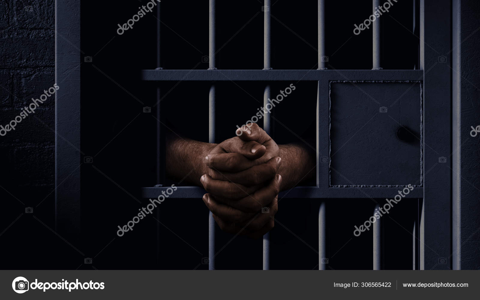 Jail Cell Bars Hands