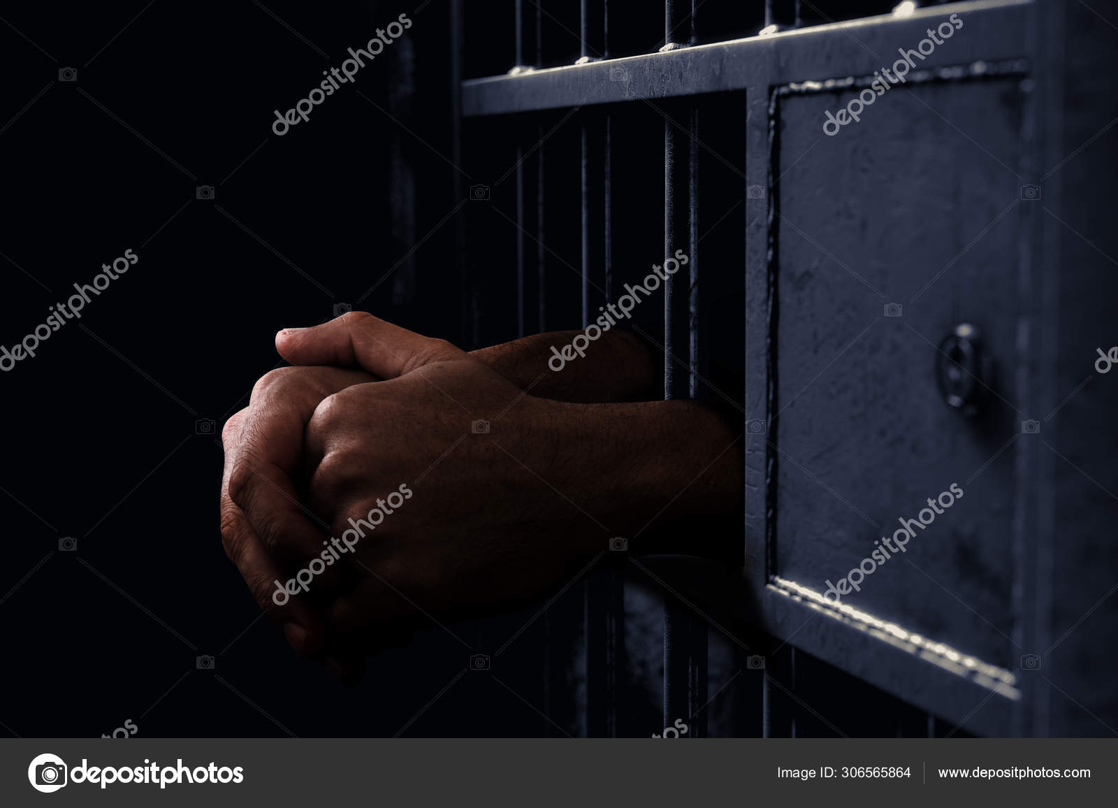 Jail Cell And Black Hands Stock Photo by ©albund 306565864