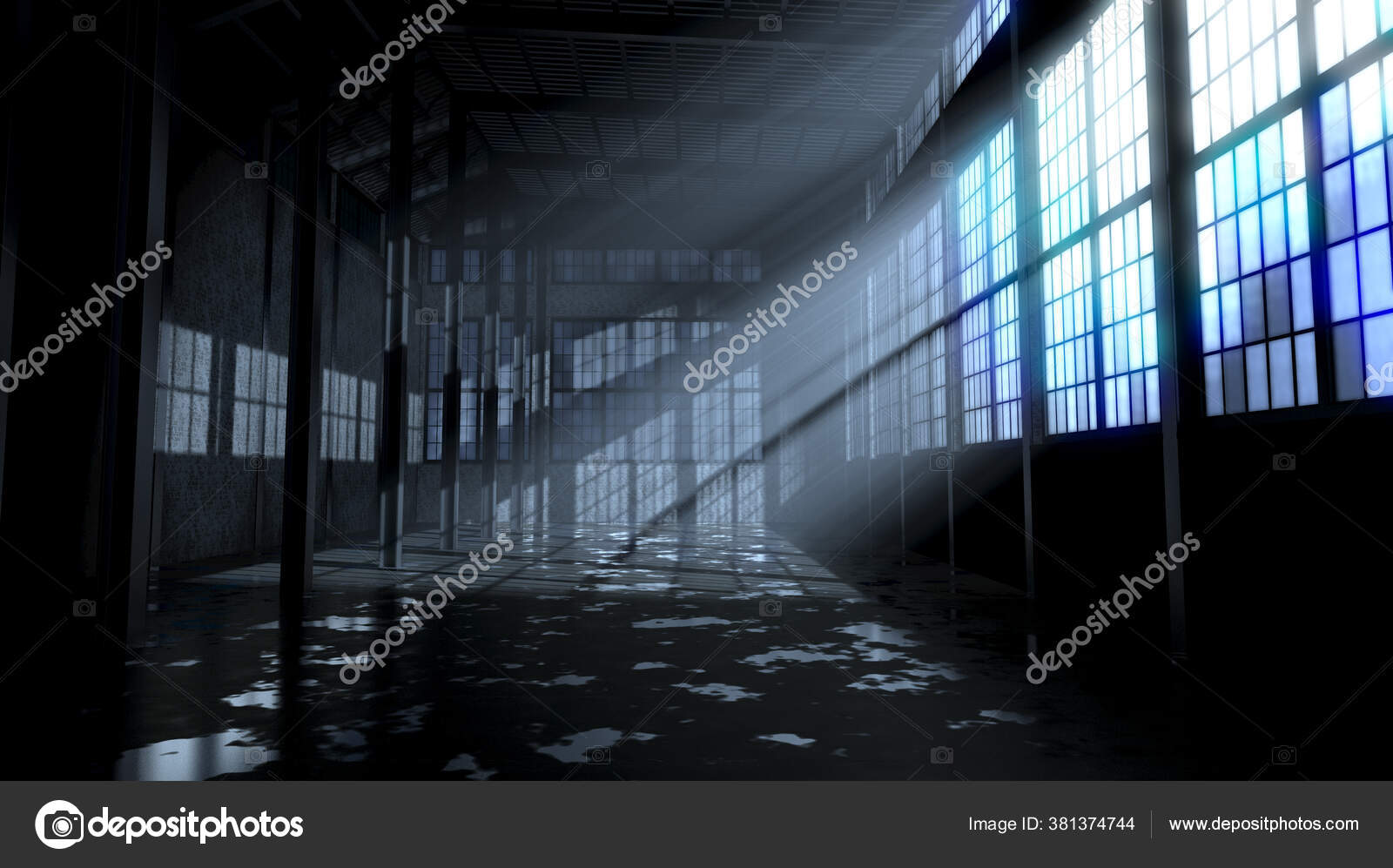 Abandoned Factory Night