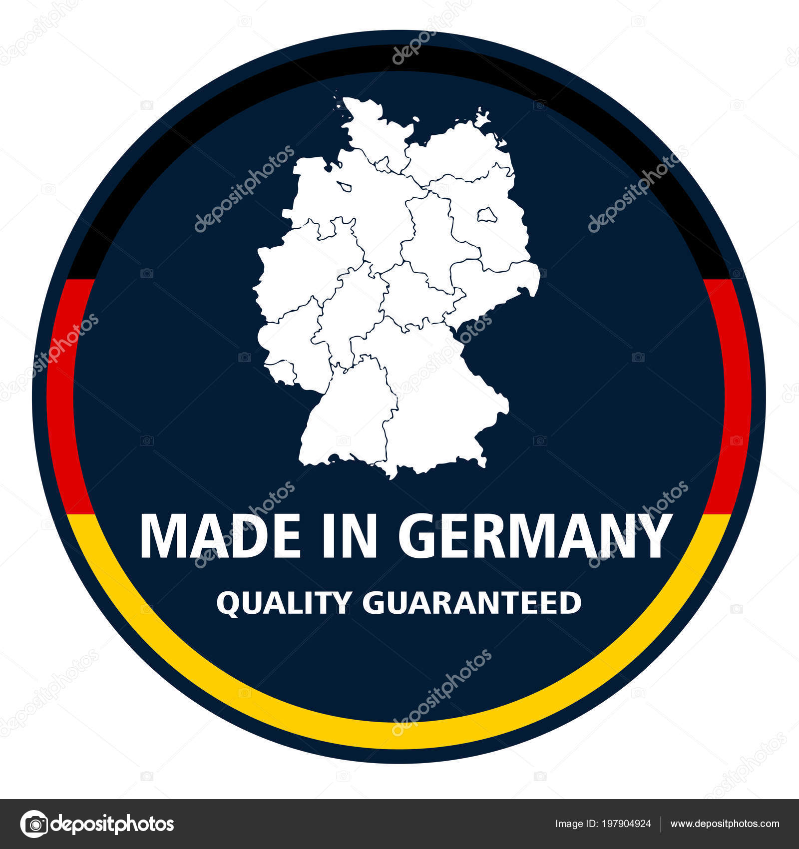 Made Germany Quality Stamp Vector Illustration Stock Vector Image by ...