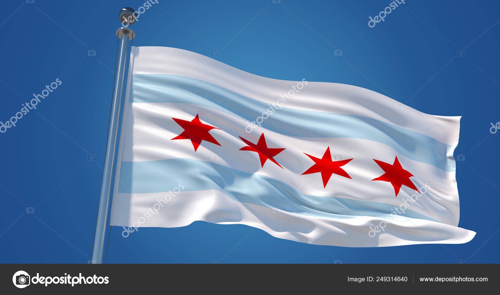 Official Chicago Flag