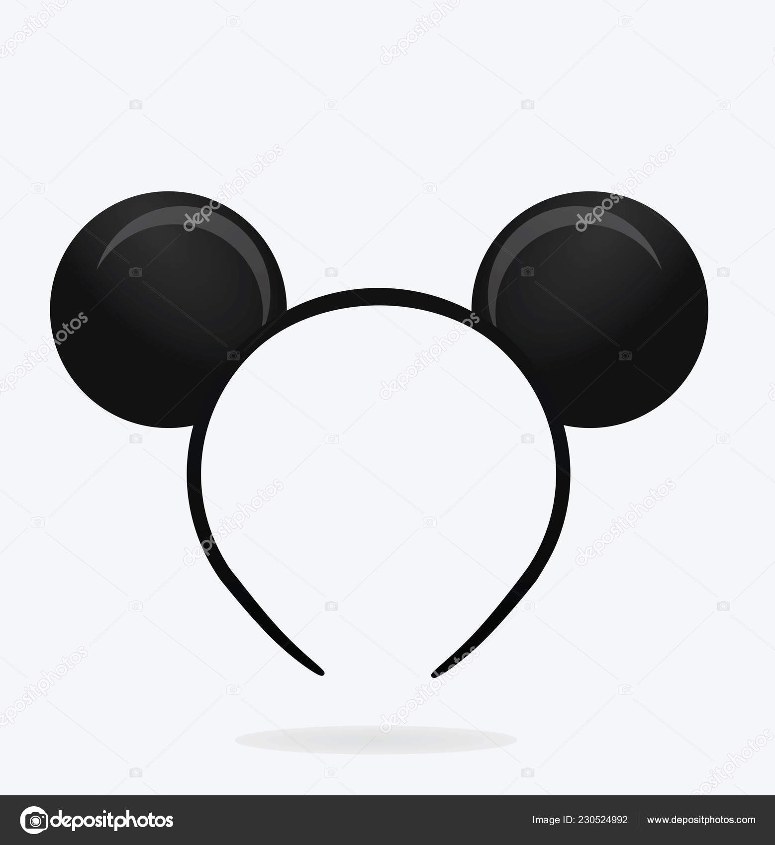 Cabeza De Mickey Mouse Negra Para Imprimir