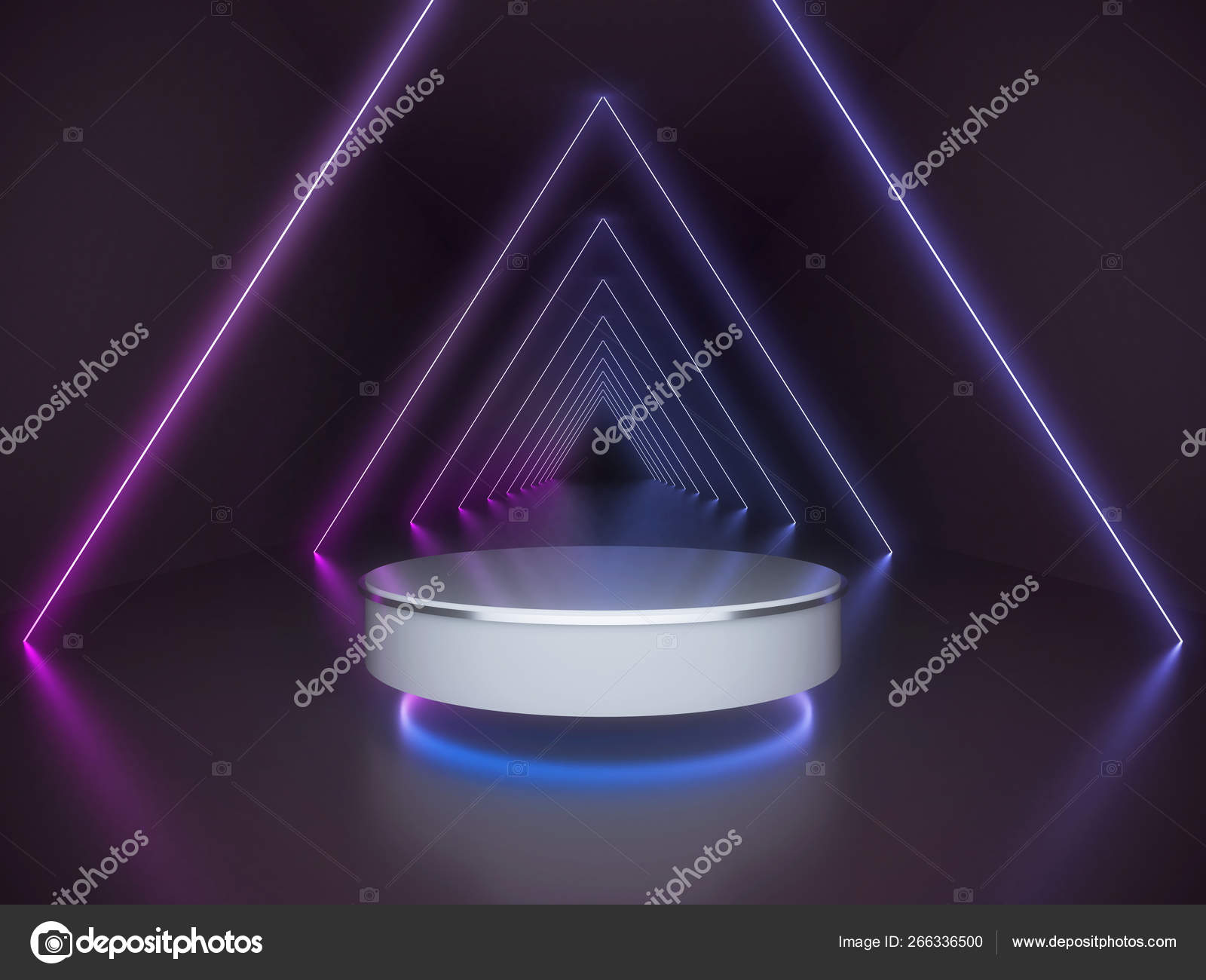 Abstract background with glowing light line in minimal design for ...