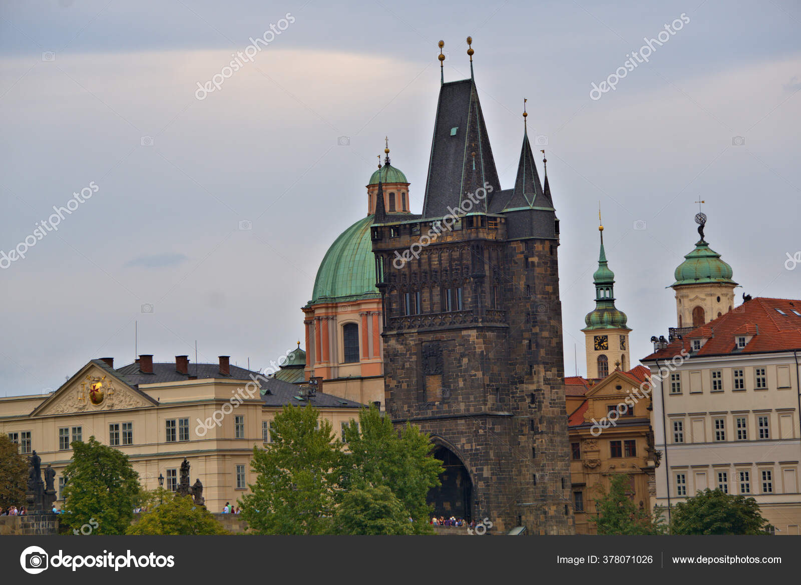 Powder Tower Old Town Prague Building Started 1475 — Stock Photo © ron ...