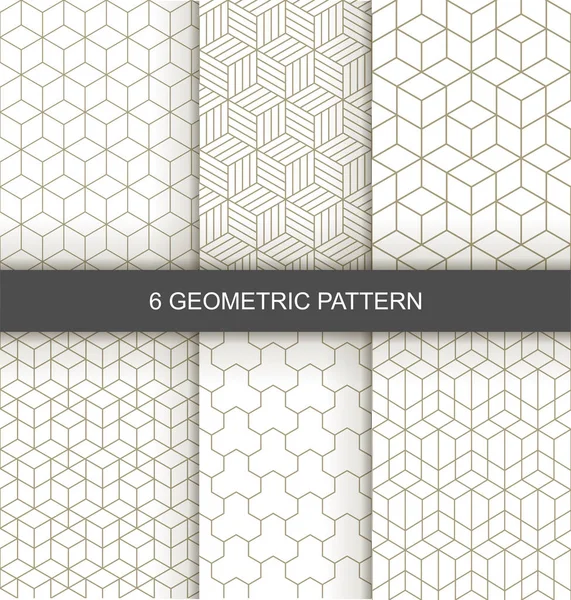 Set of geometric abstract seamless cube pattern with rhombuses ...