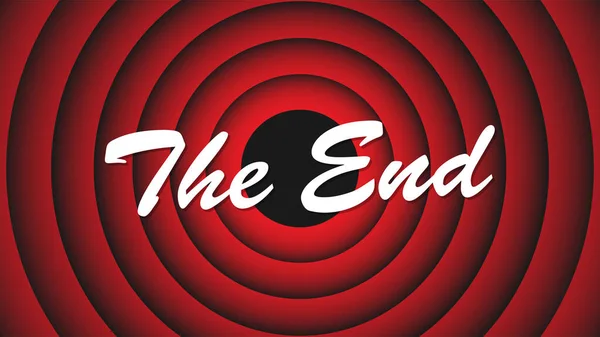 Movie ending screen background, vector illustration Stock Vector Image ...