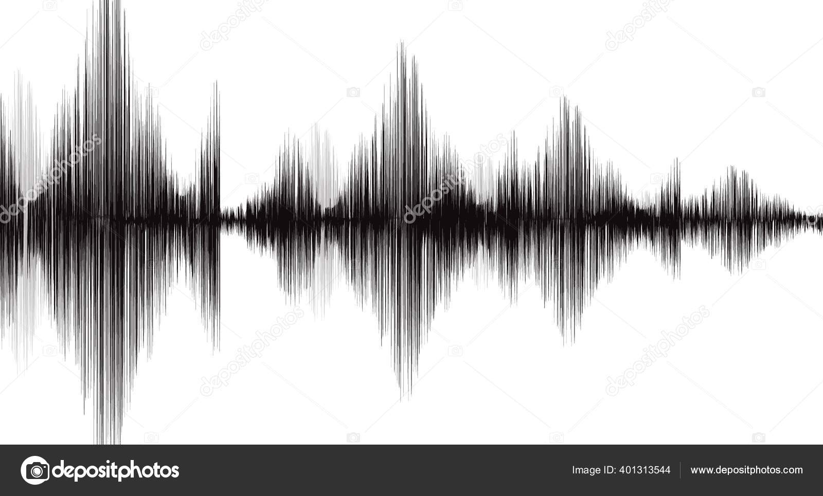 Earthquake Wave White Paper Background Sound Wave Diagram Concept ...