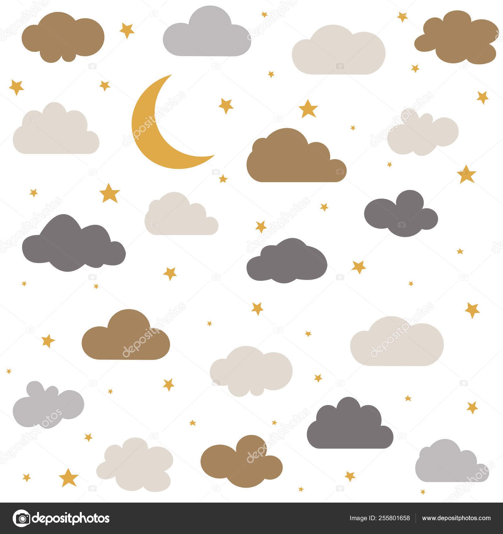 Baby Wallpaper Pattern Clouds
