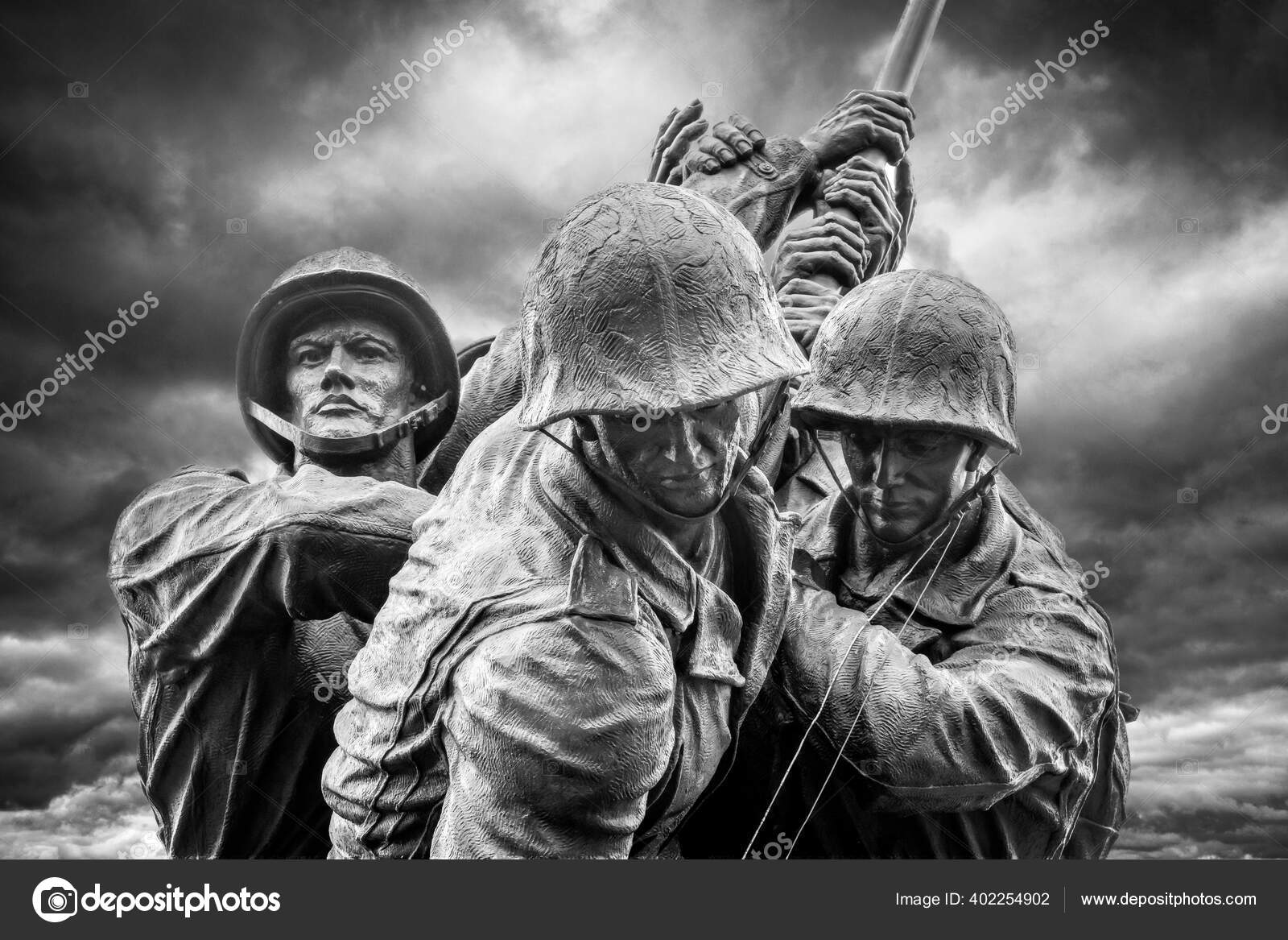United States Marine Corp War Memorial Depicting Flag Planting Iwo ... United States Marine Corp War Memorial Depicting Flag Planting Iwo ...