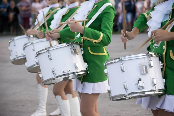 Girls marching drums Stock Photos, Royalty Free Girls marching drums ...