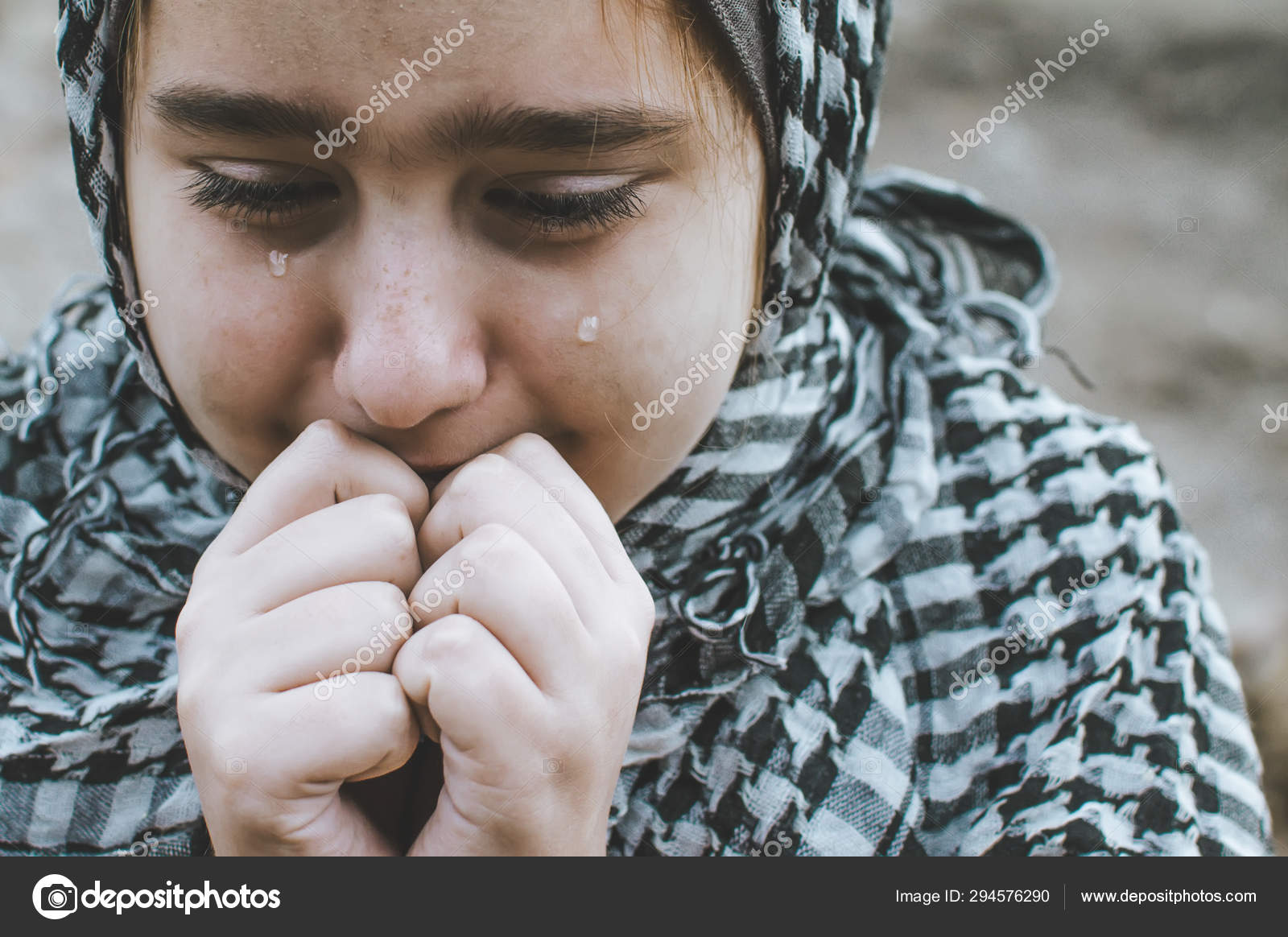 Muslim Baby Praying Crying