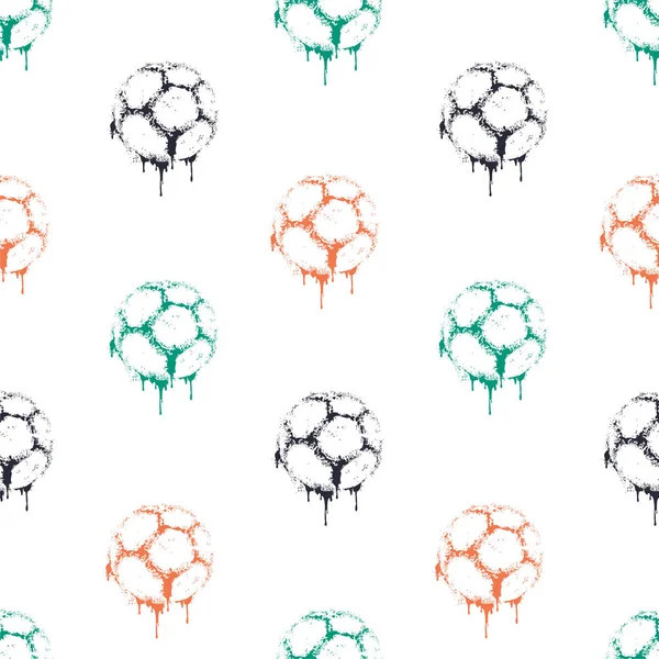 Pelota de f tbol. Ilustraci n vectorial del patr n sin costura. 2024