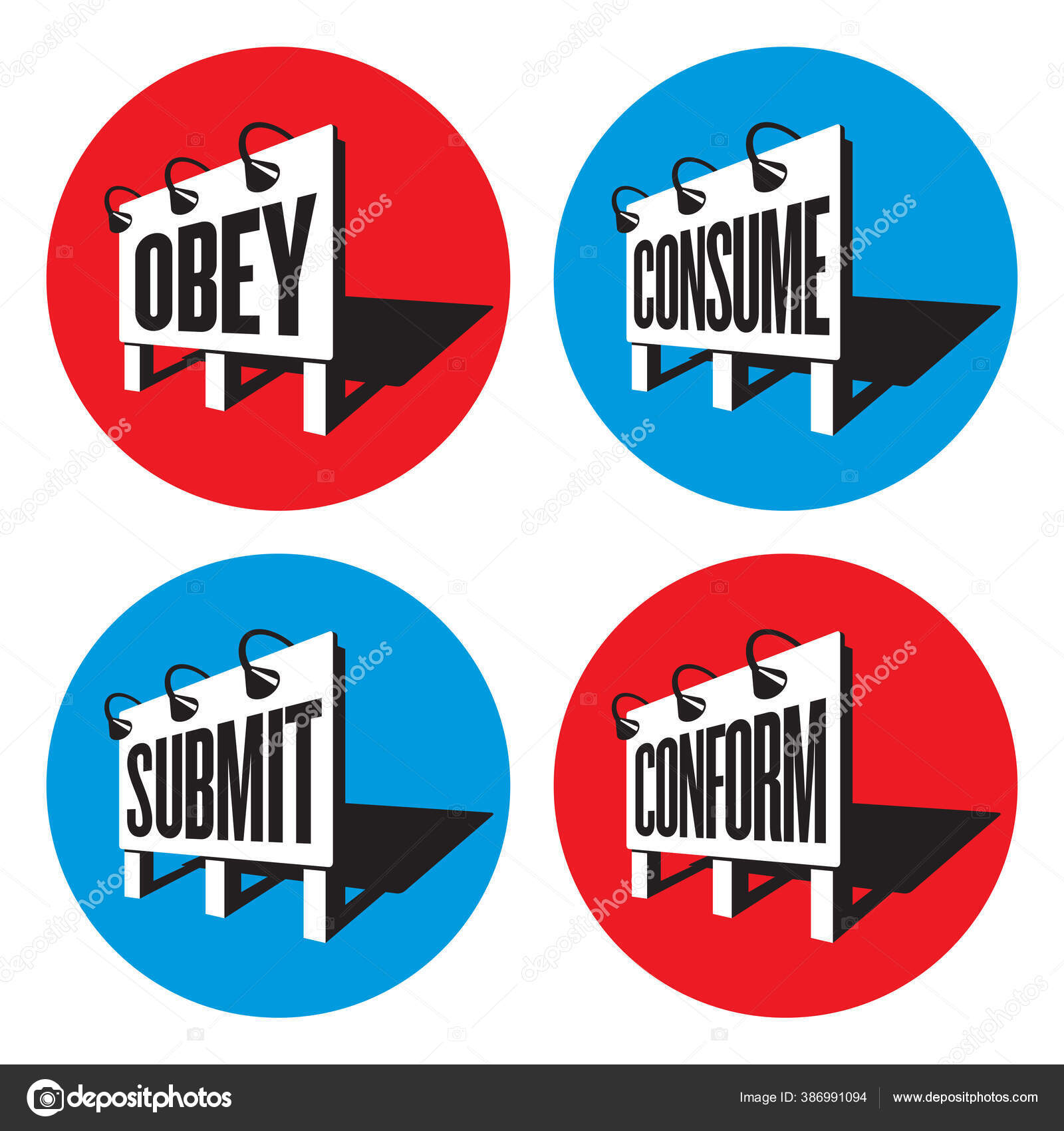 Propaganda Mind Control Signsset Four Subliminal Messaging Propaganda ...