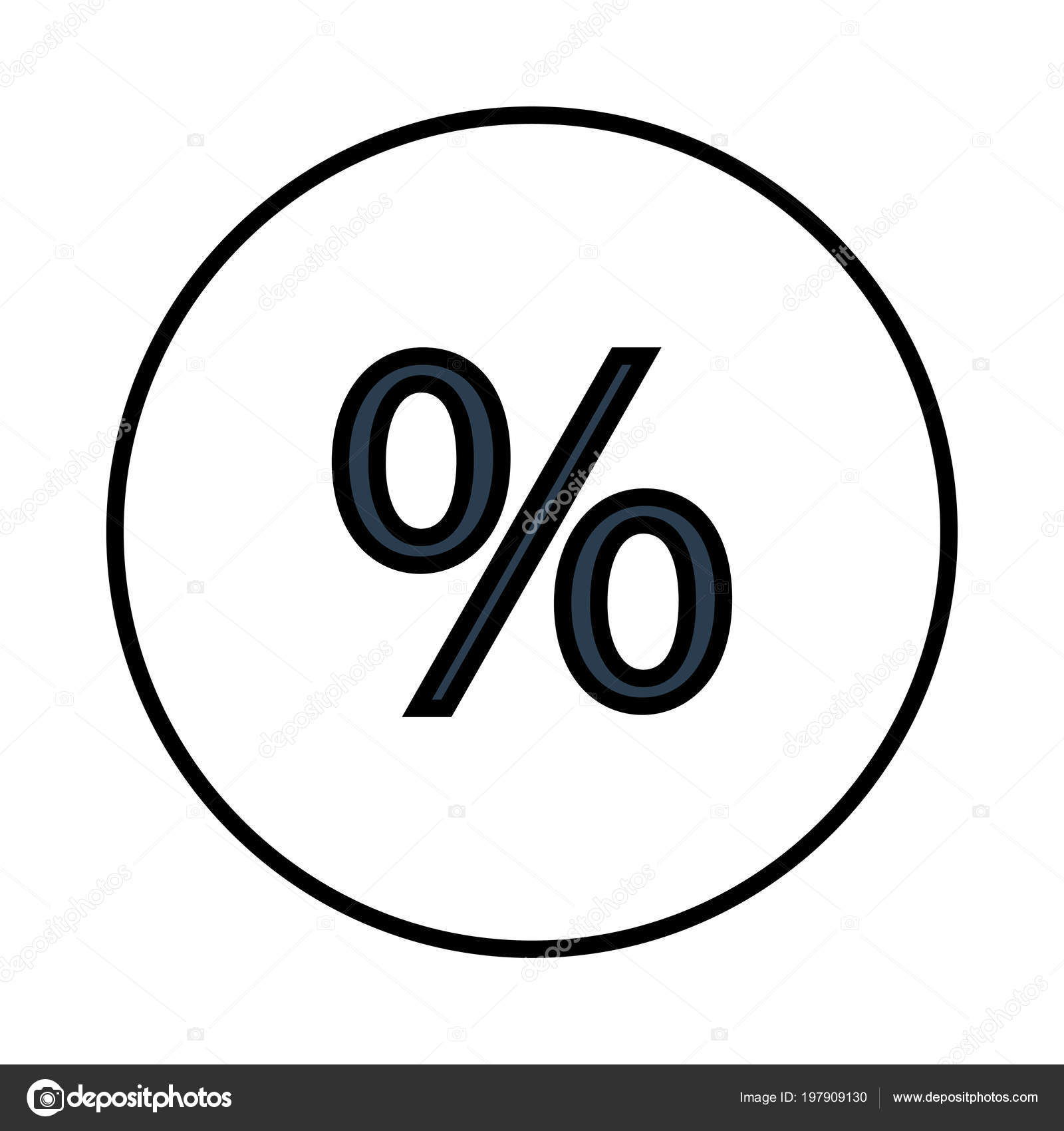 Círculo Con Símbolo División Aislado Sobre Fondo Blanco Vector de stock ...