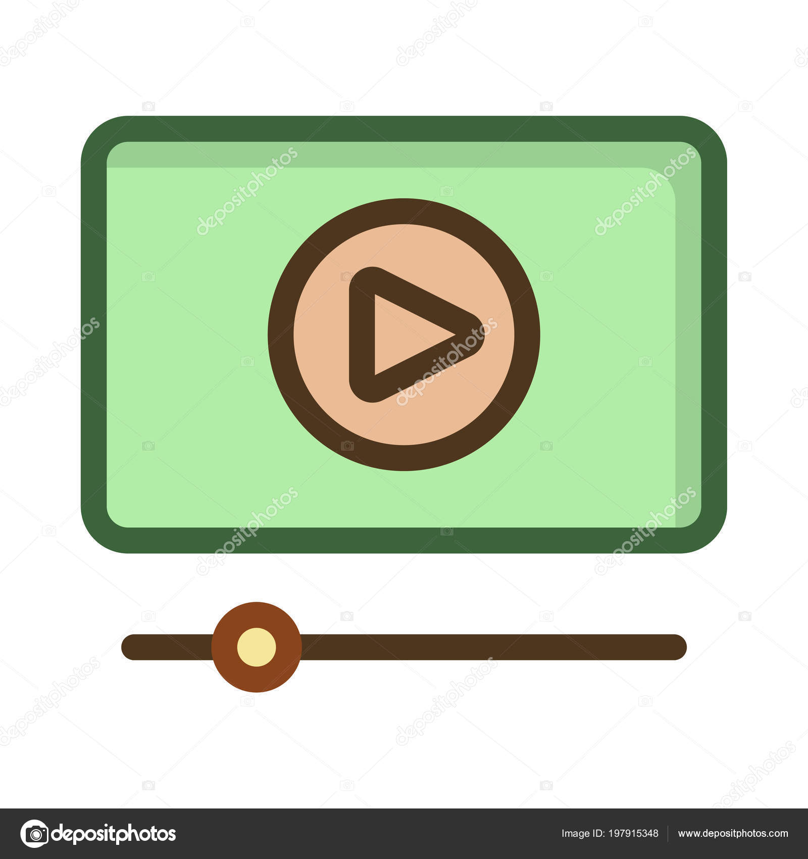 Screen Arrow Settings Isolated White Background Stock Vector by ...