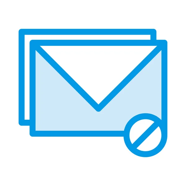 Grey Green Envelopes Wrong Symbol Isolated White Background Stock ...