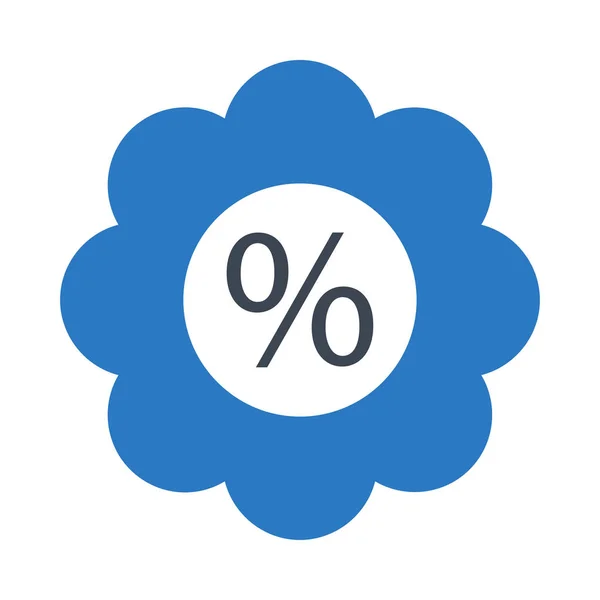 Flor Con Signo Porcentual Sobre Fondo Blanco Con Sombra Beige Vector de ...