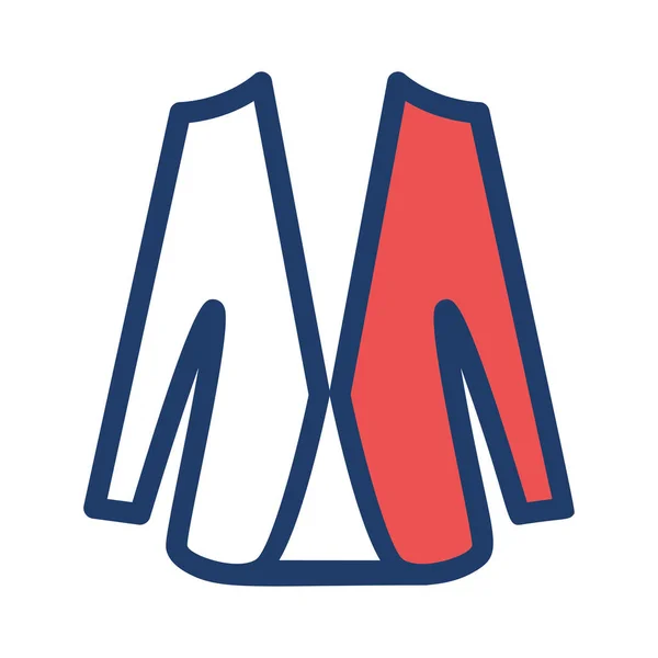 Red Jacket Yellow Circle Isolated White Background Stock Vector by ...