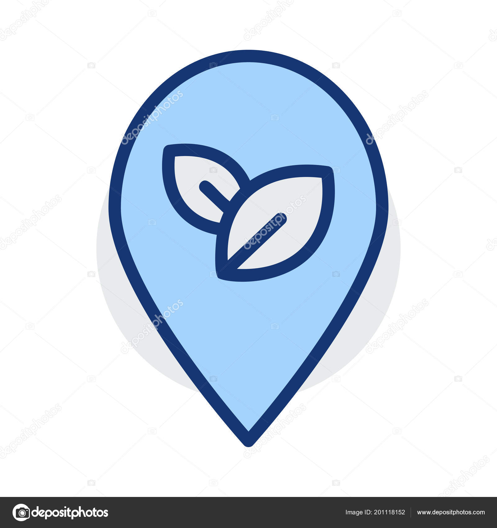 Big Location Map Sign Grey Blue Colours Isolated White Background Stock ...