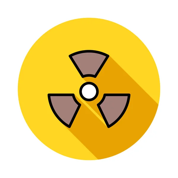 Triangle Radioactive Symbol Circle White Background Stock Vector Image ...