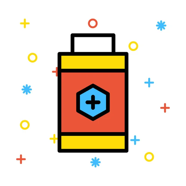 Yellow Usb Battery White Background Colourful Symbols Stock Vector by ...