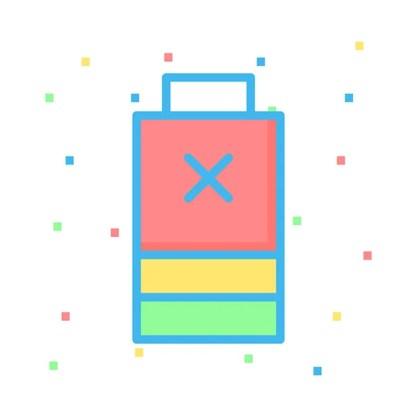 Battery White Background Colourful Dots Stock Vector by ©dinosoftlabs ...