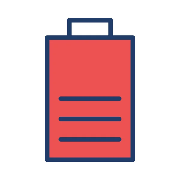 Big Red Battery Isolated White Background Stock Vector by ©dinosoftlabs ...