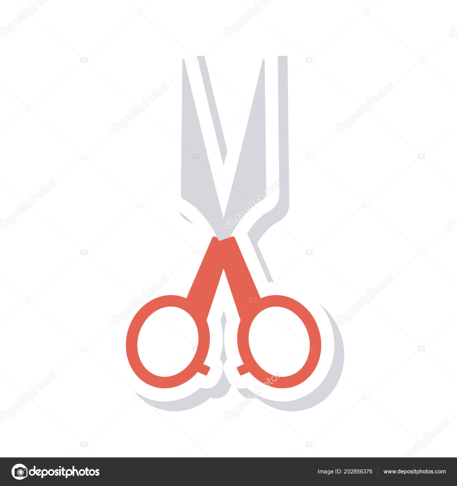 Tijeras Icono Vector Ilustración Vector de stock por ©dinosoftlabs ...