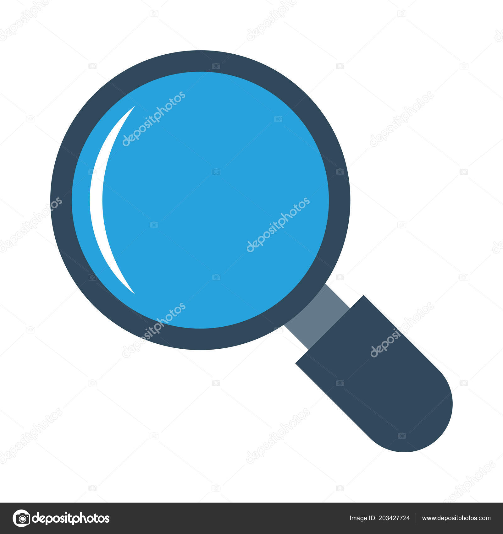 Ilustración Del Vector Lupa Vector de stock #203427724 de ©dinosoftlabs