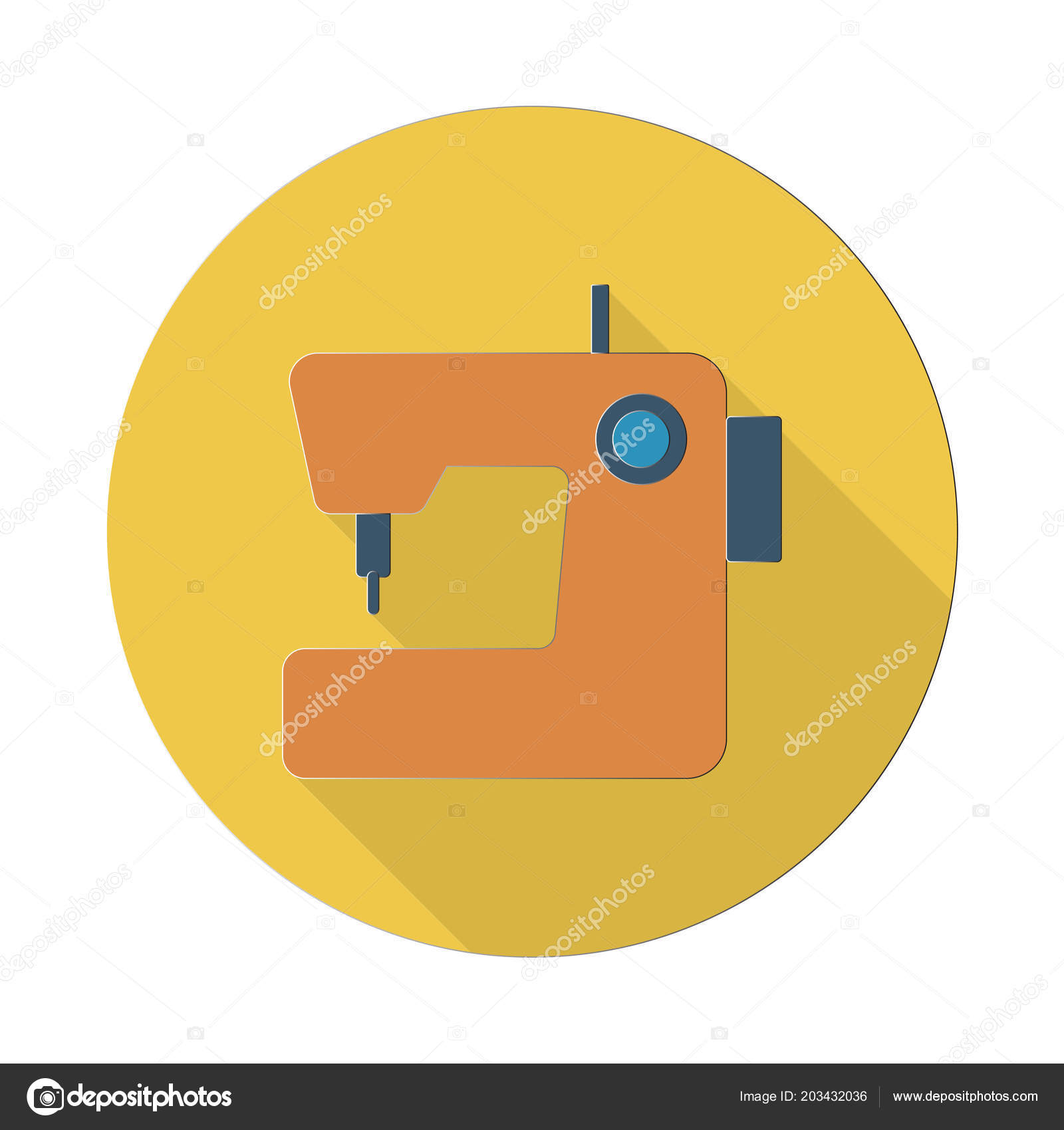 Sewing Machine Vector Illustration Stock Vector Image By ©dinosoftlabs