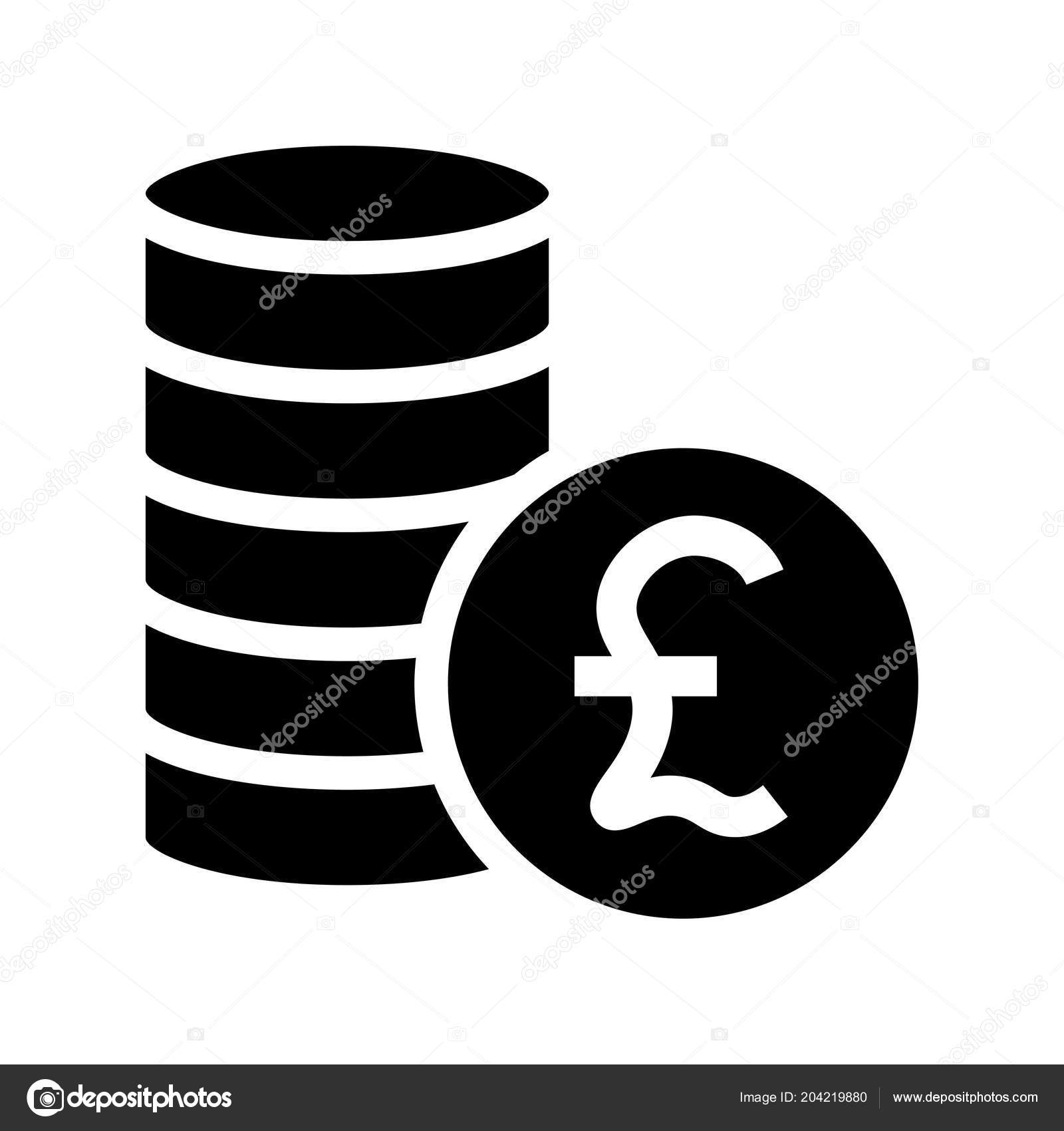 Pound Icon Vector Illustration Stock Vector by ©dinosoftlabs 204219880