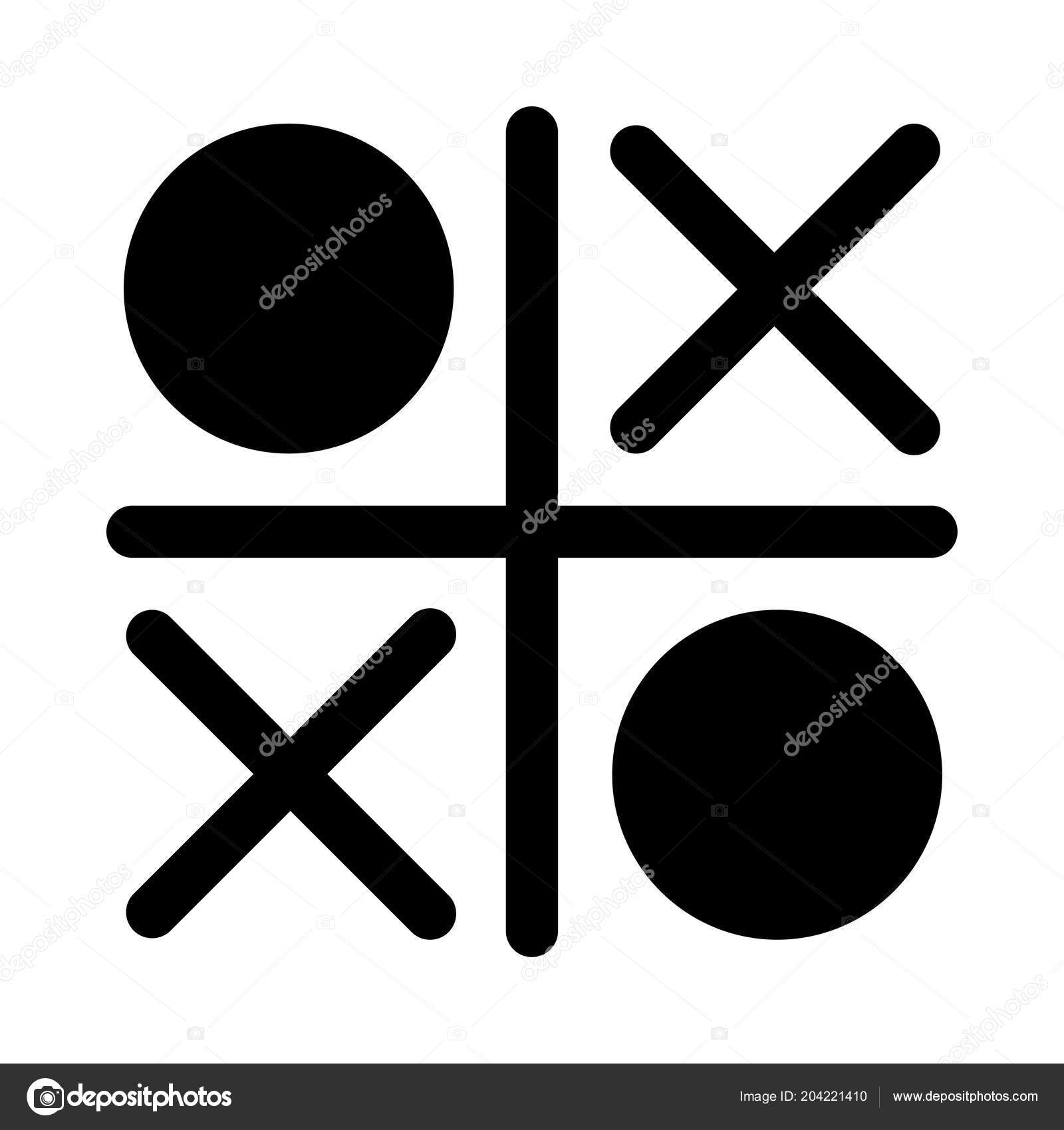 Tic Tac Toe Vector Illustration Stock Vector by ©dinosoftlabs 204221410