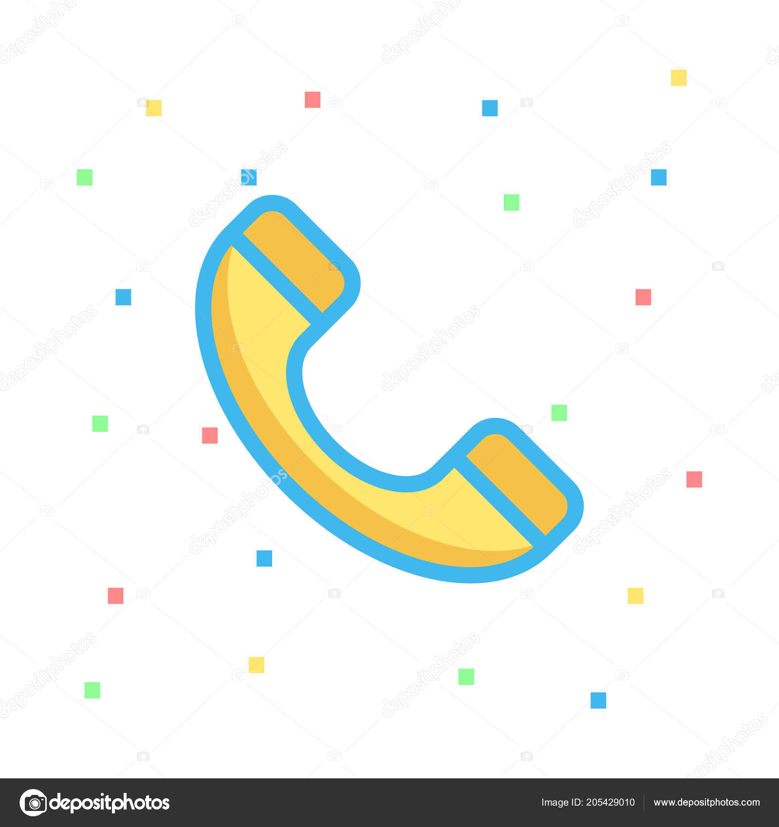 Telefon Ikon Vektor Illustration Stockvektor af ©dinosoftlabs 205429010