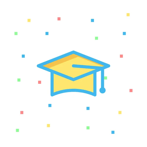 Red Masters Hat White Background Colourful Signs Stock Vector by ...