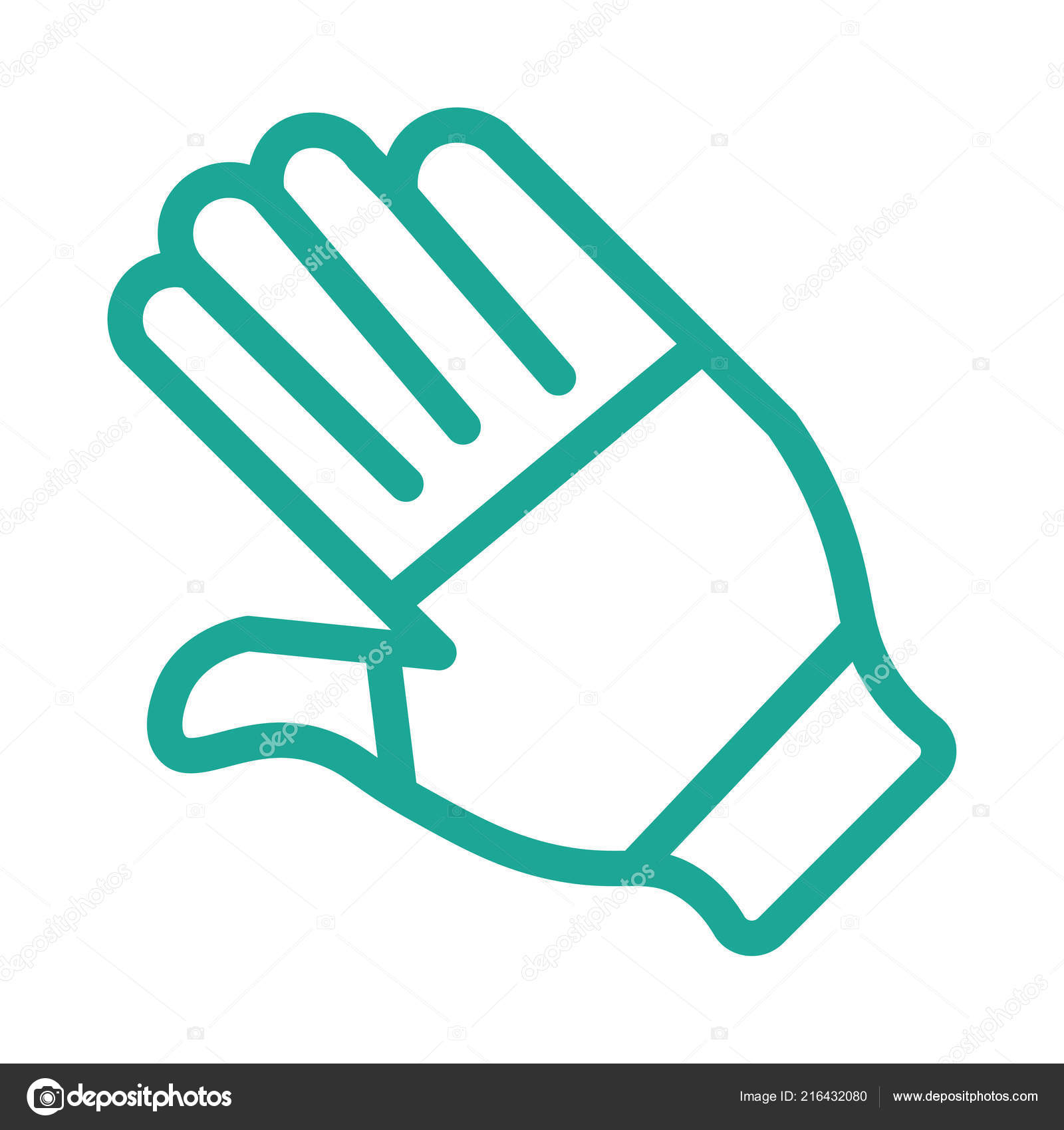 Human Hand Isolated White Background Stock Vector Image by ...