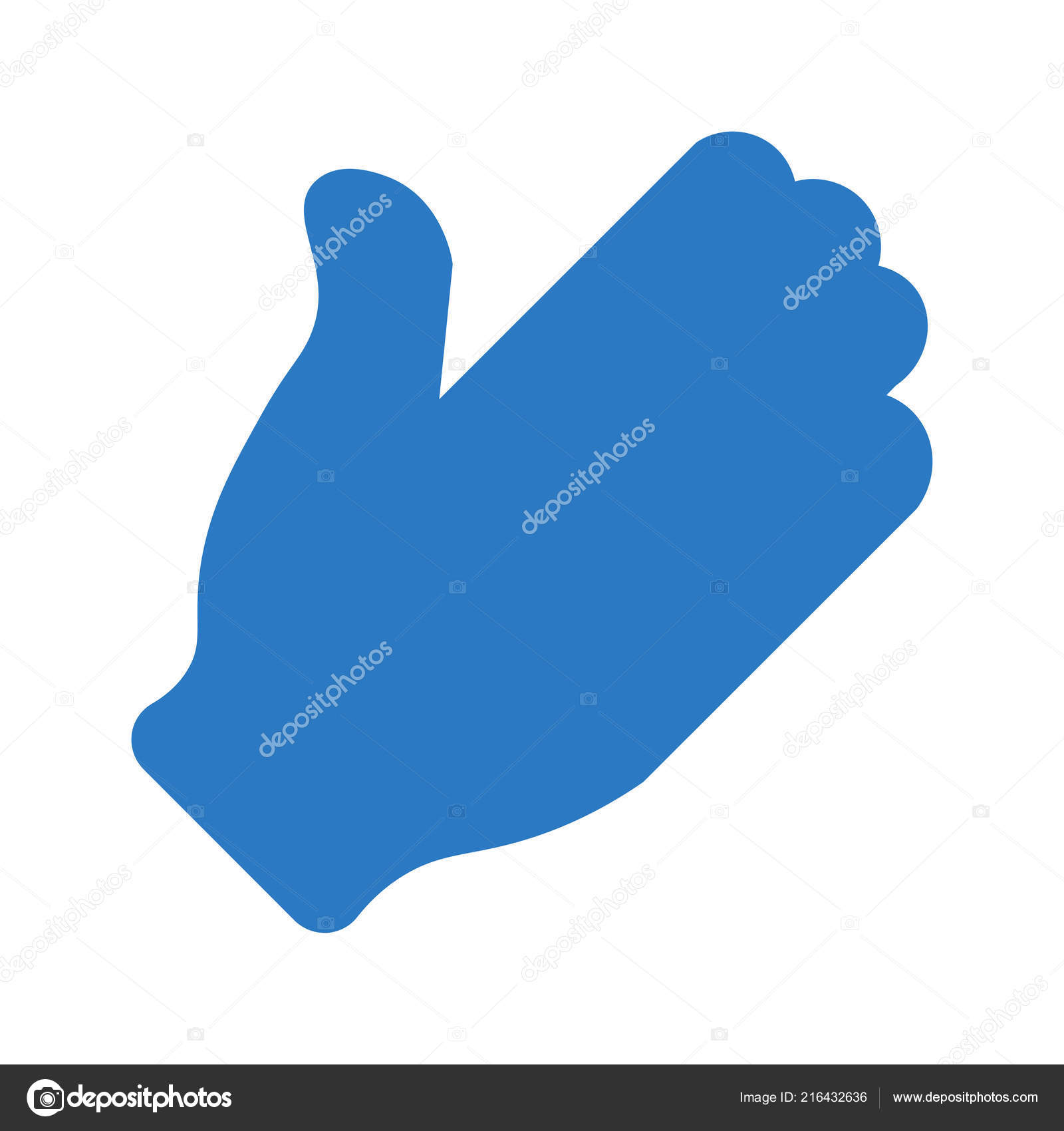 Human Hand Isolated White Background Stock Vector by ©dinosoftlabs ...