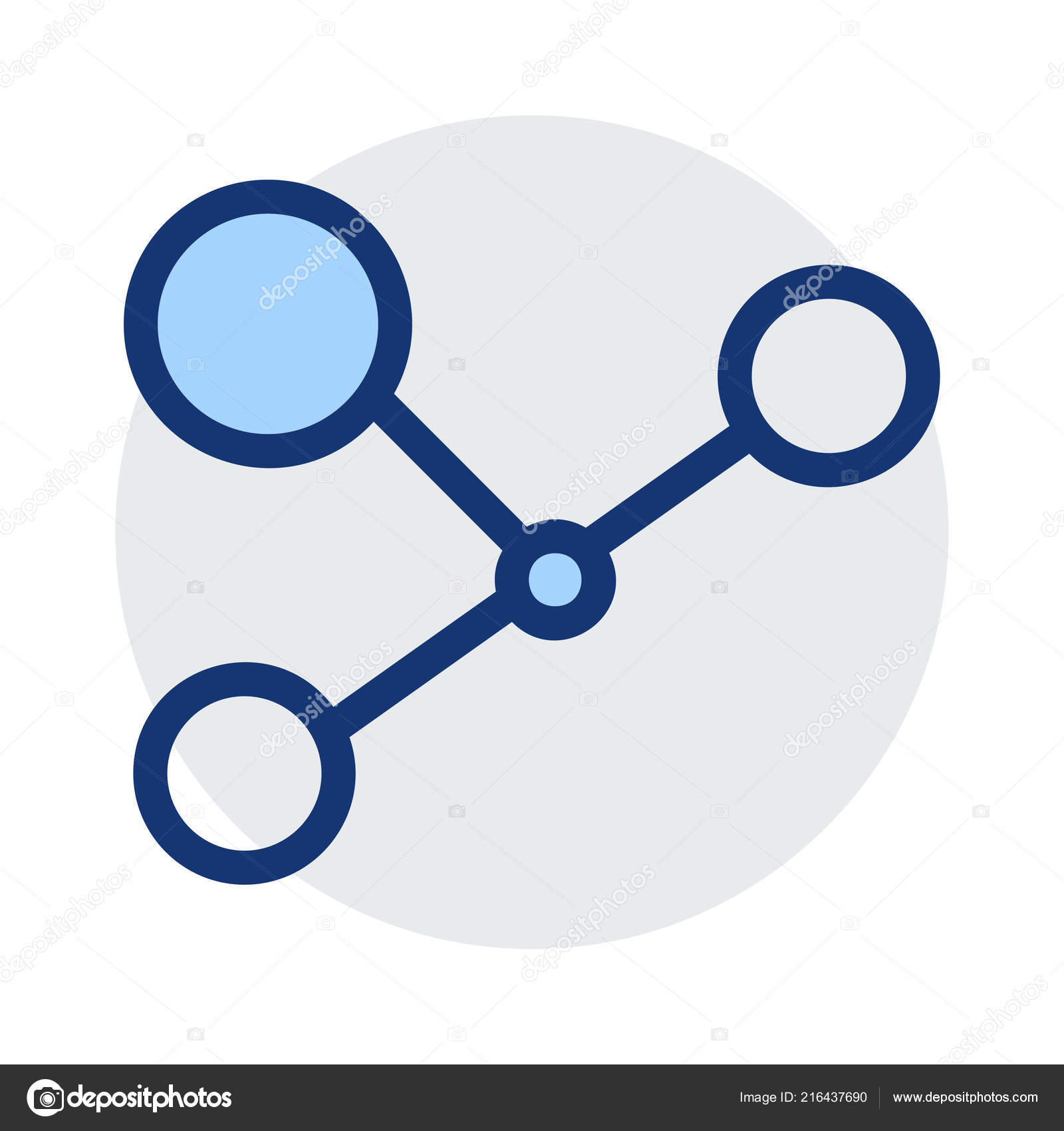 Network Sharing Icon Vector Illustration Stock Vector Image by ...
