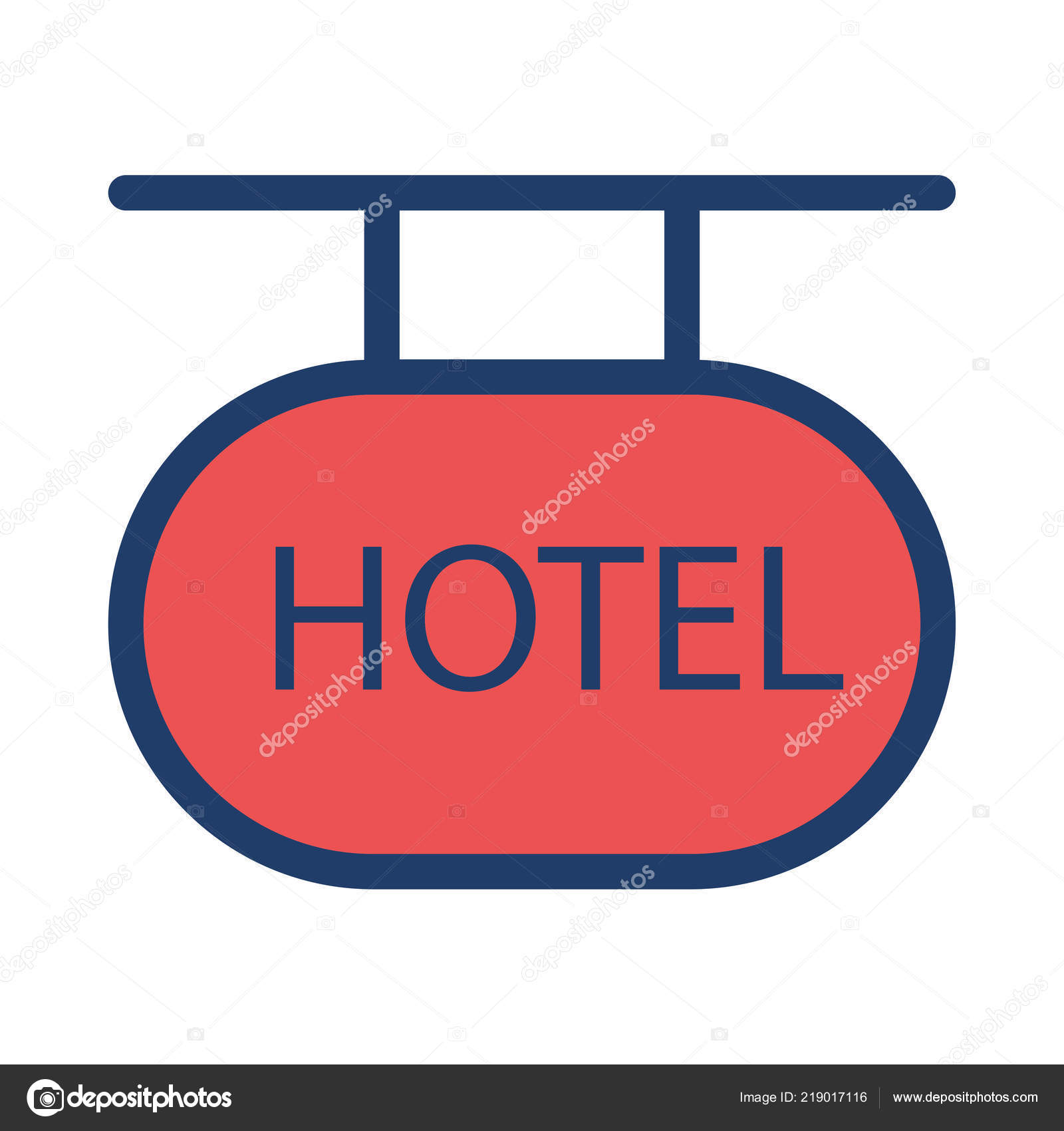 Hotel Signo Vector Ilustración Vector de stock por ©dinosoftlabs 219017116