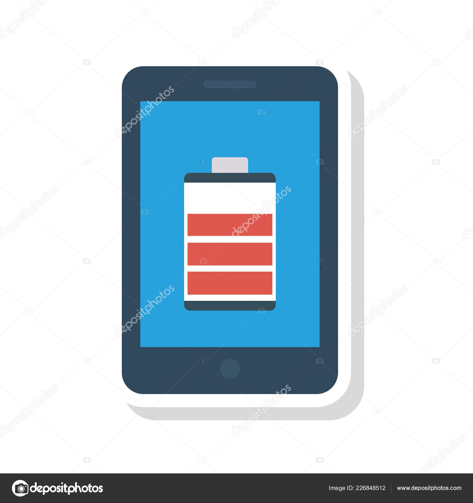 Battery Mobile Charge Vector Illustration Stock Vector by ©dinosoftlabs ...
