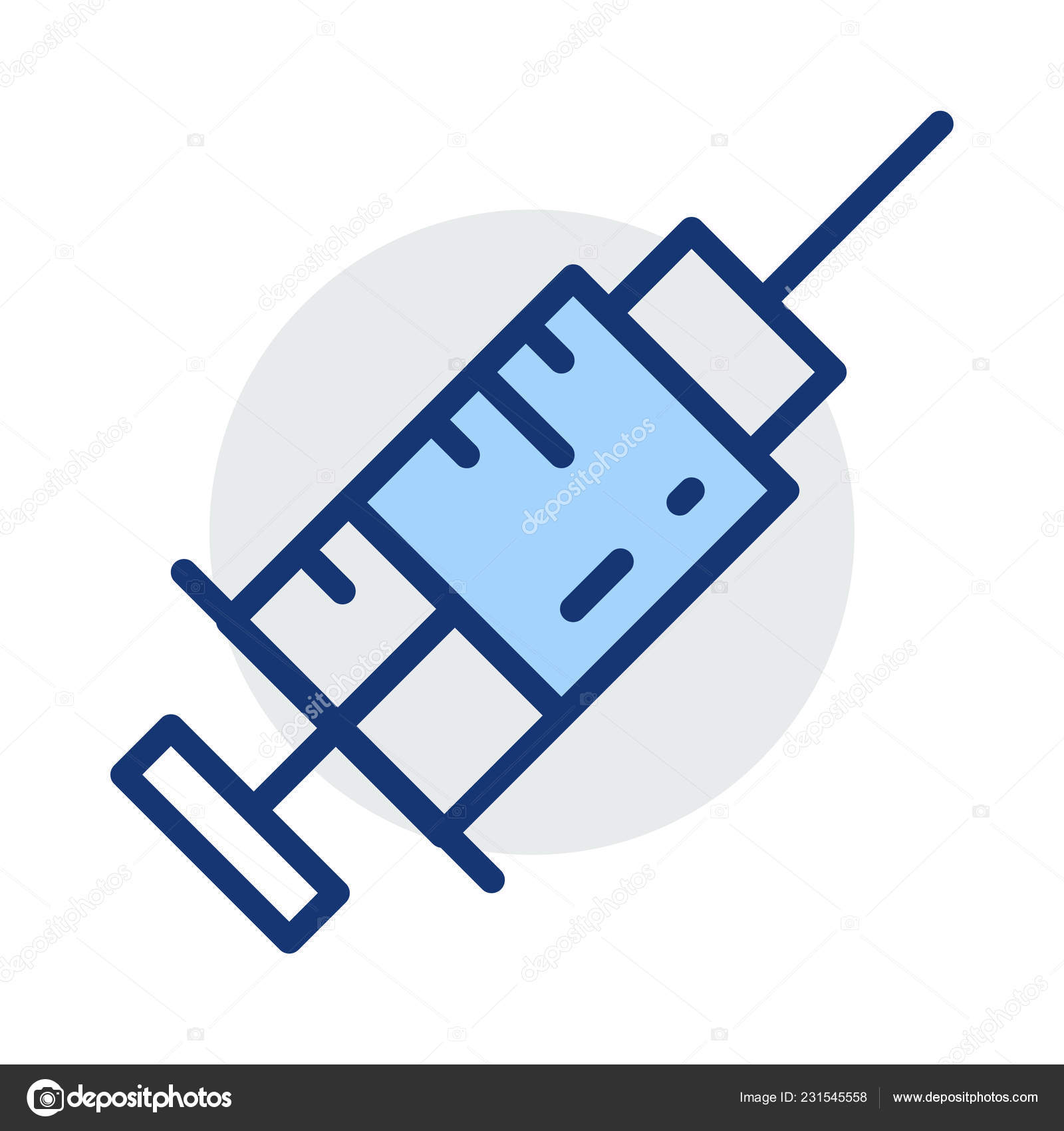 Injection Syringe Needle Vector Illustration Stock Vector by ...