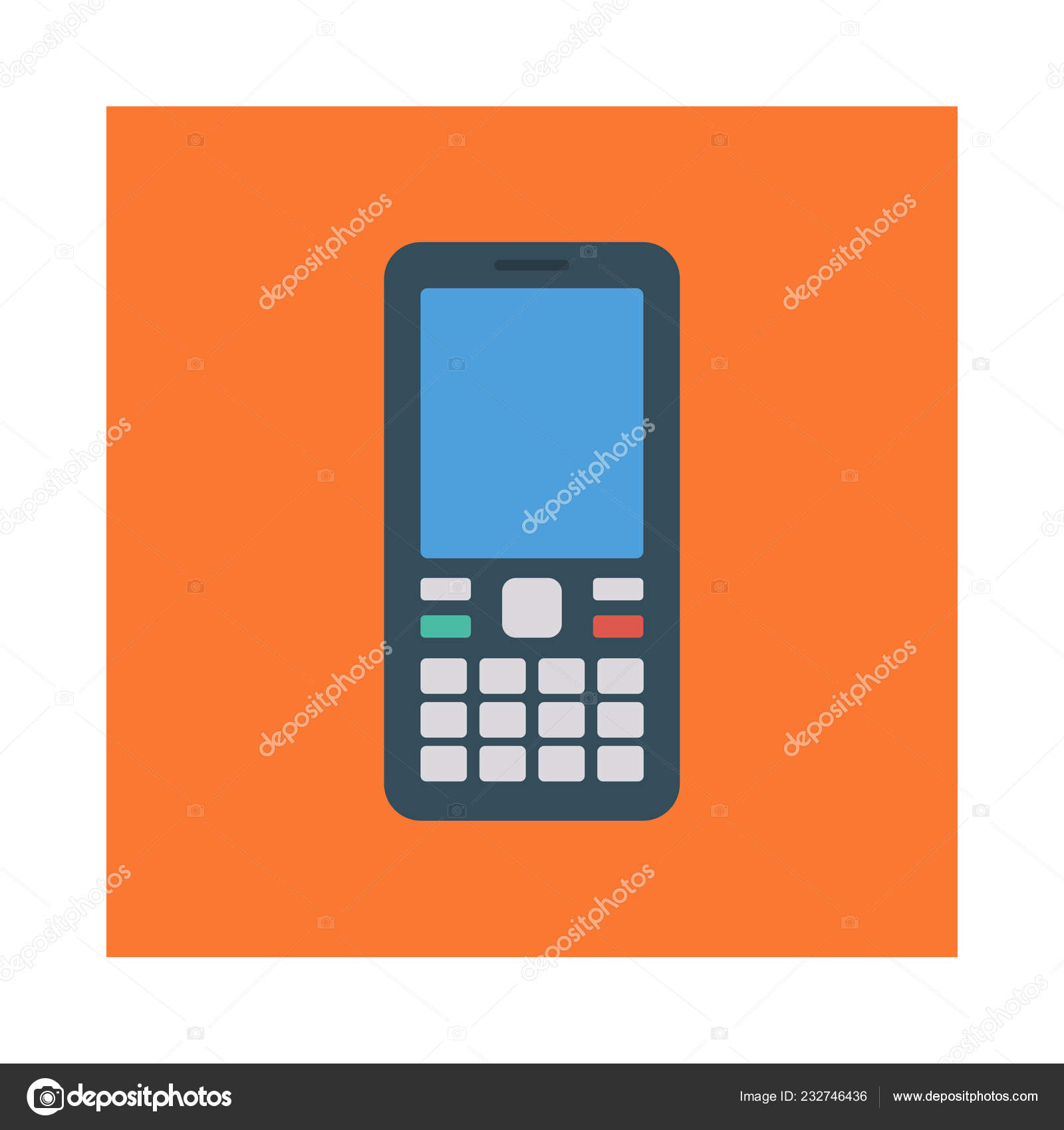 Phone Mobile Cell Vector Illustration Stock Vector by ©dinosoftlabs ...