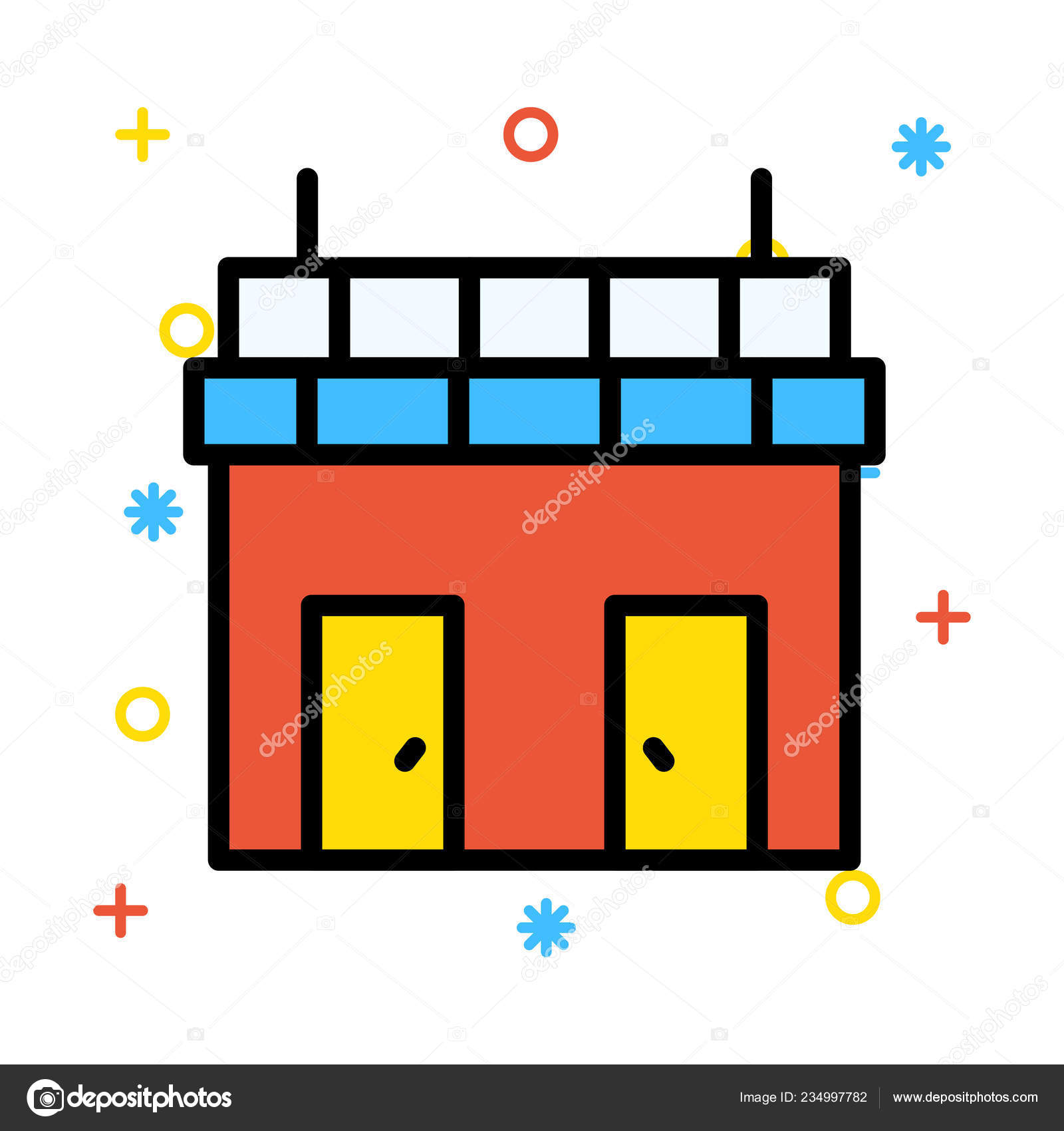 Store Shop Building Vector Illustration Stock Vector by ©dinosoftlabs ...