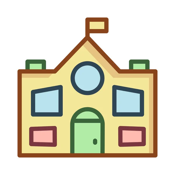 Preschool Building Clipart