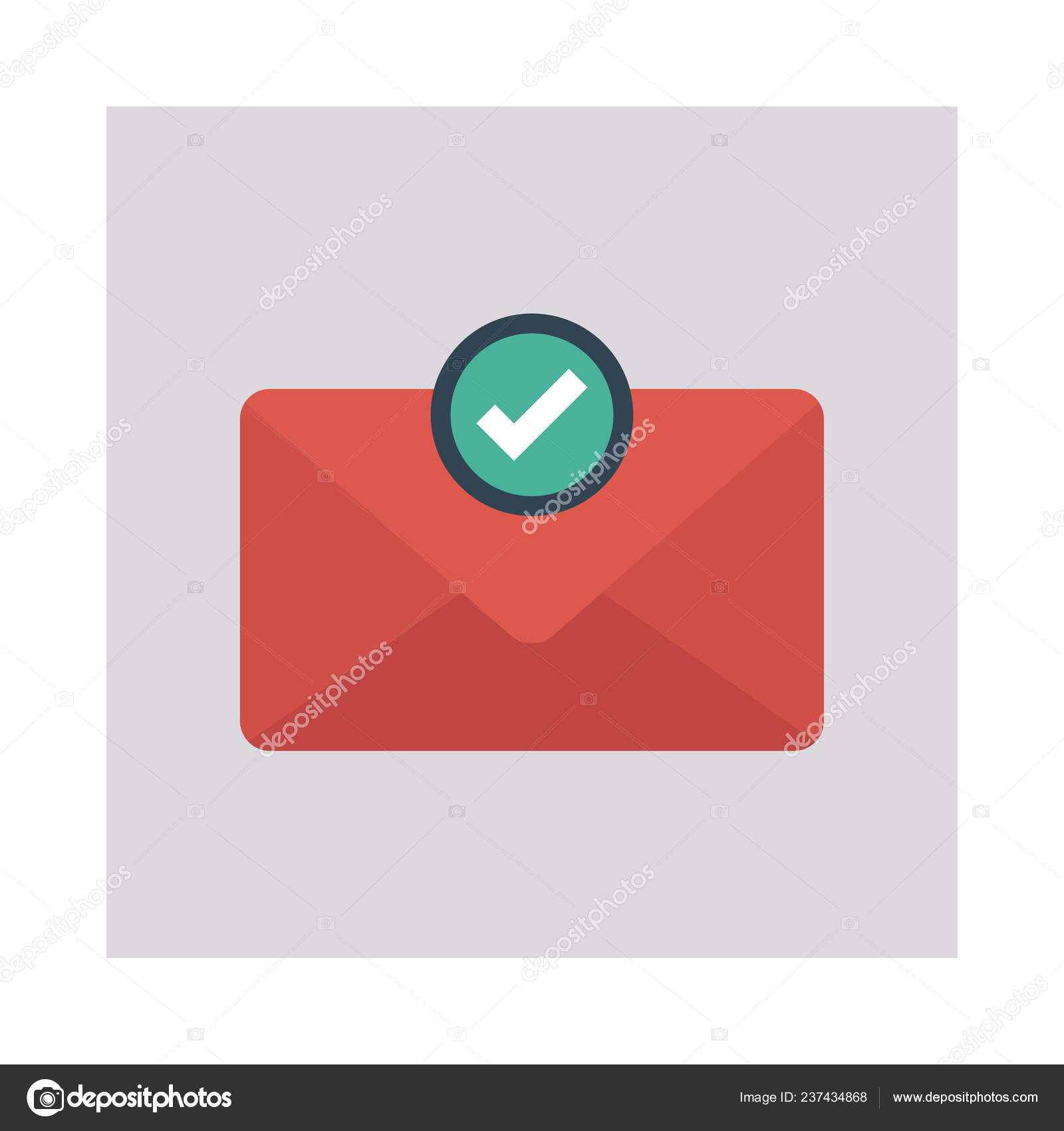 Message Email Check Vector Illustration Stock Vector Image by ...