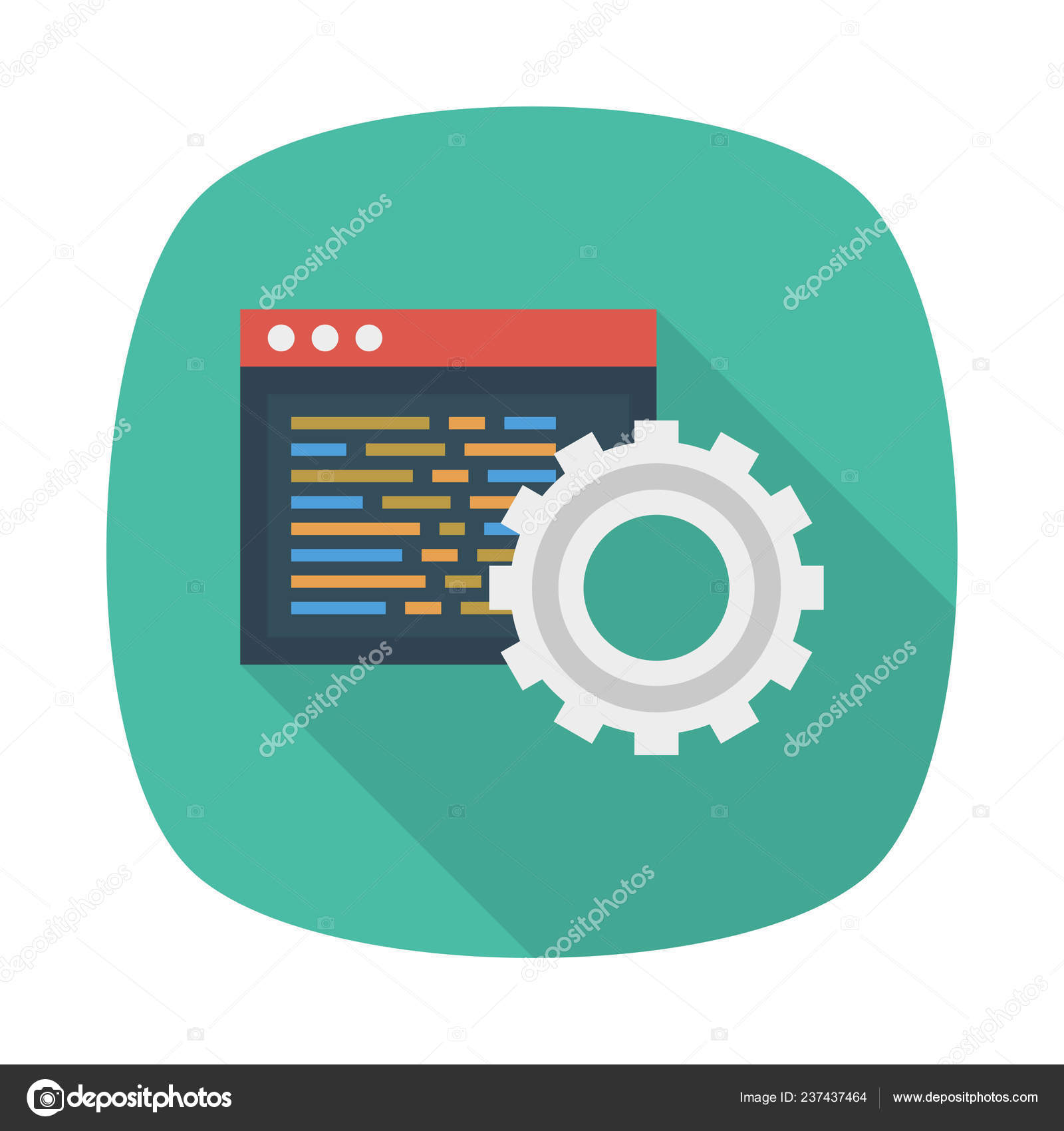 Desarrollo Codificación Programación Vector Ilustración Vector de stock ...