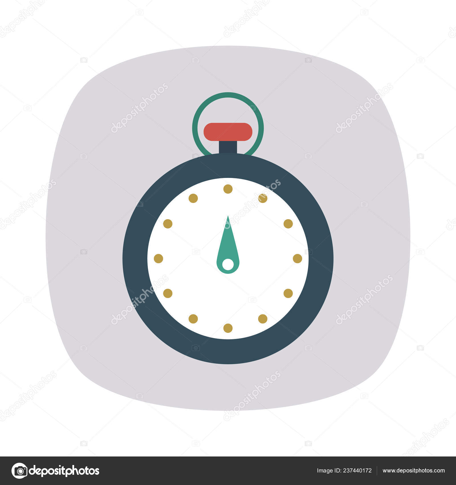 Timer Stopwatch Deadline Vector Illustration Stock Vector by ...