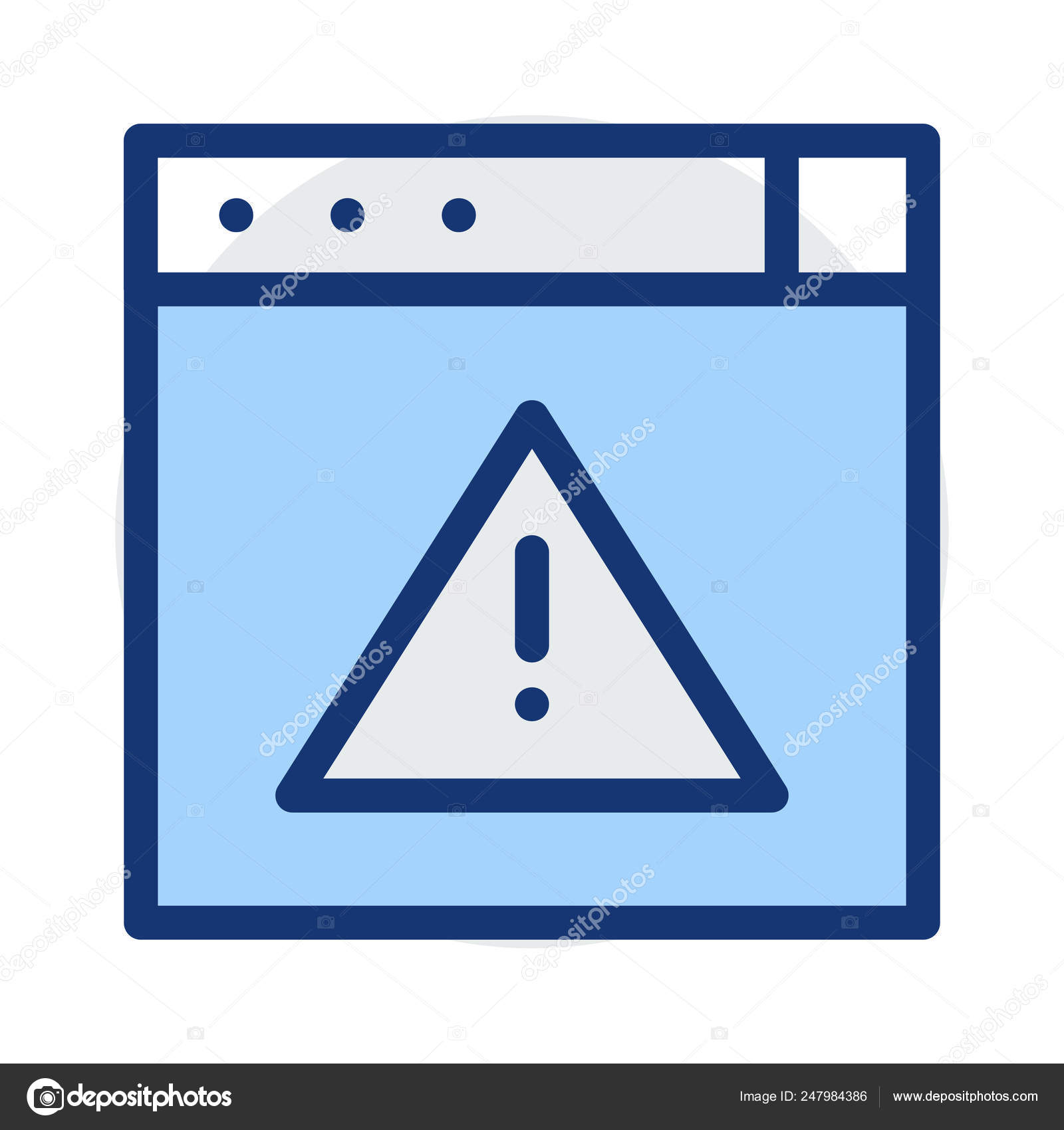 Exclamation Error Warning Vector Illustration Stock Vector by ...