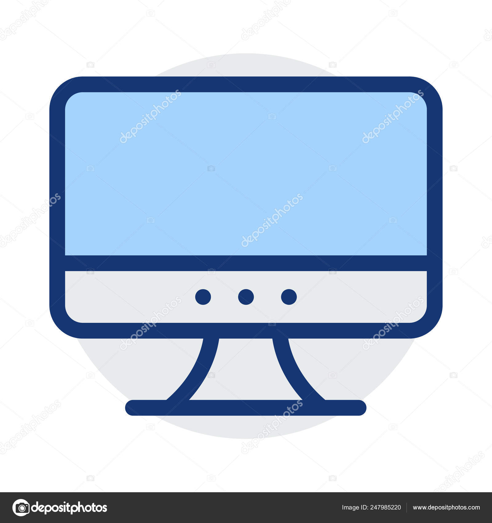 Monitor Display Screen Vector Illustration Stock Vector by ...